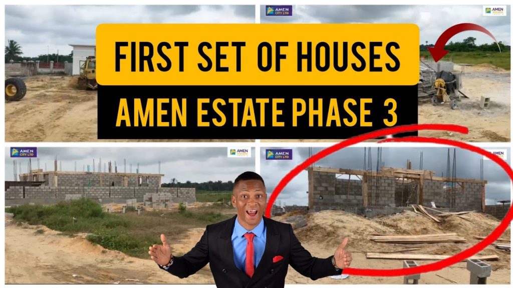AMEN ESTATE PHASE 3 NEW SET OF HOUSES CONSTRUCTION | Latest Development ...